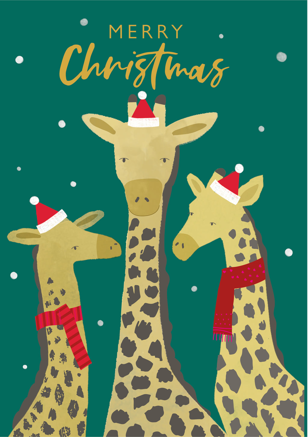 Giraffe Christmas (pack of 10 cards)